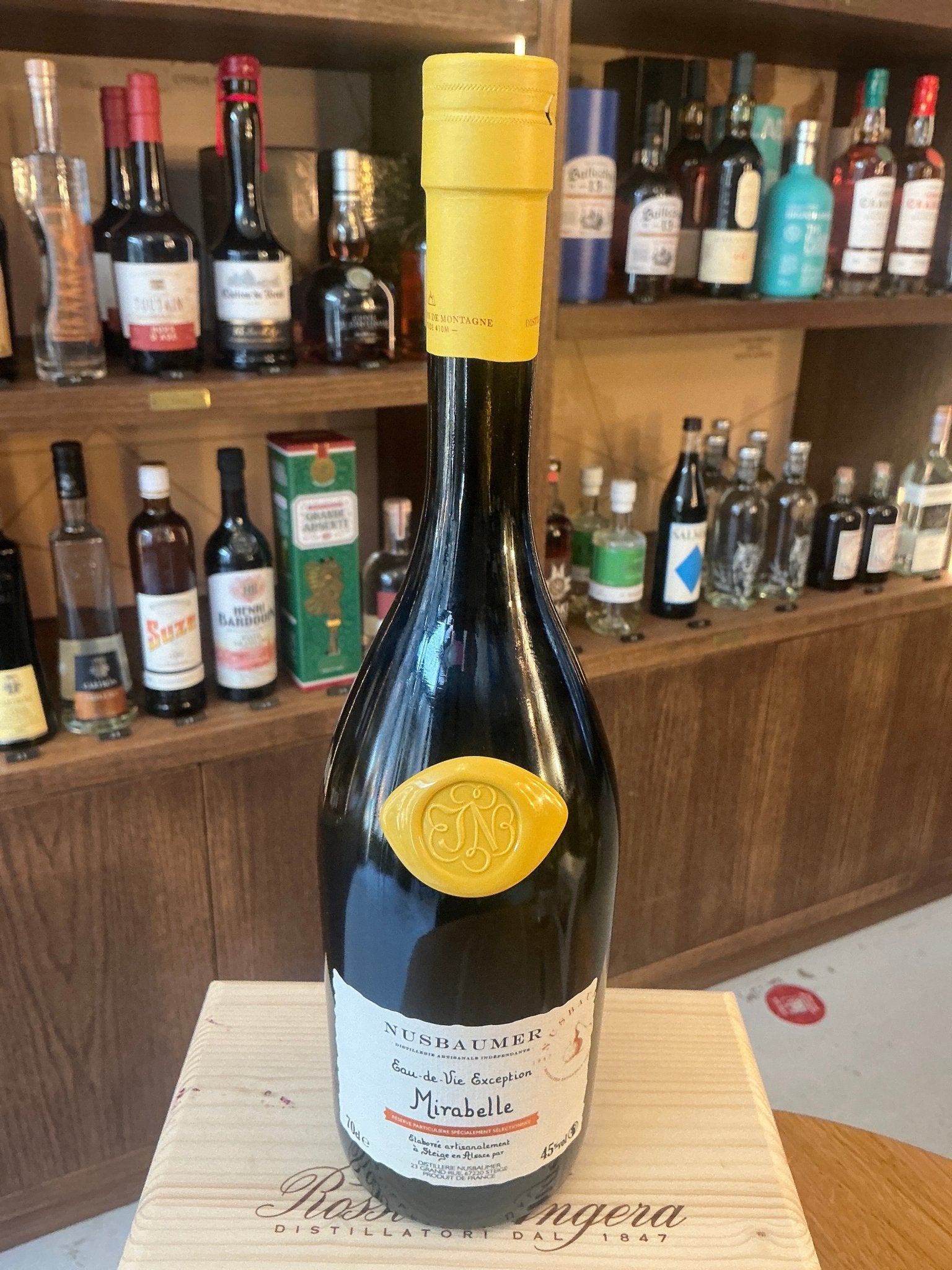 Nusbaumer Mirabelle Eau-de-Vie 45% | Alsace Fruit Brandy – Daan’s Drinks